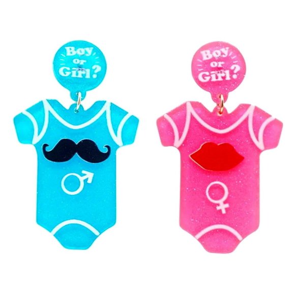 Jewelry | Gender Reveal Earrings Baby Shower Jewelry | Poshmark